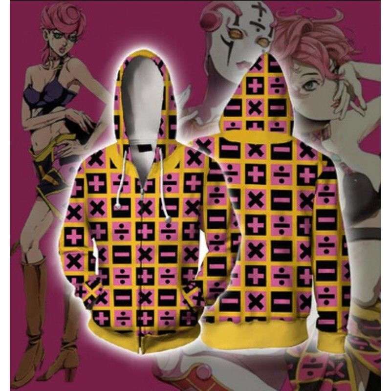 jojo cosplay jacket hoodie Jojo's Bizarre Adventure Gerd Mista 3D ...