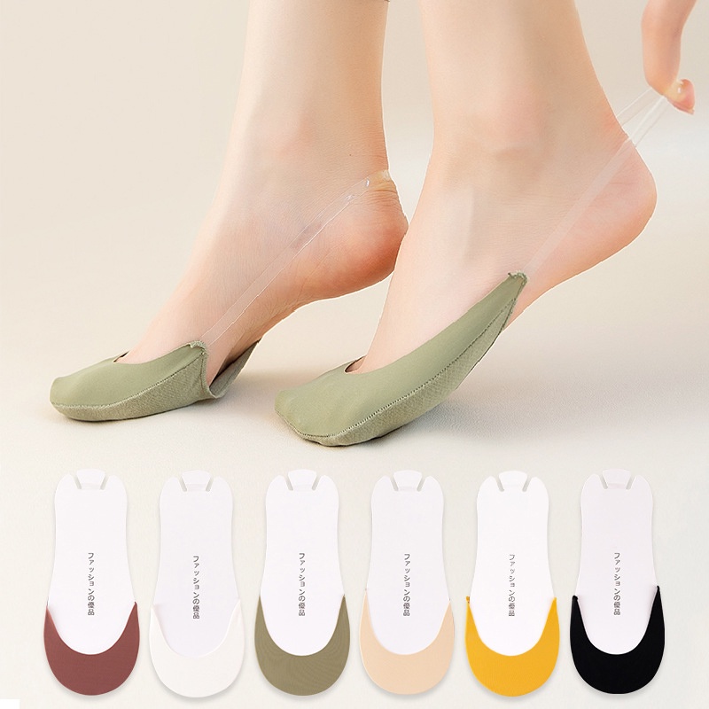 1 Pair Ultrathin Pure Color Boat Socks/ Summer Invisible Sling Half ...
