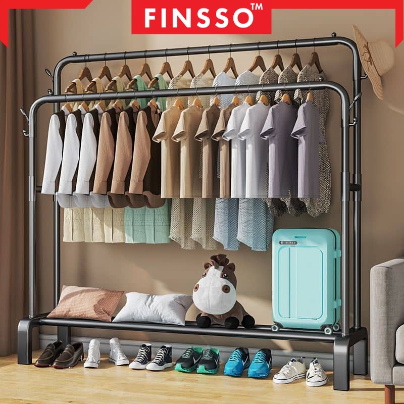 Finsso : ROSARIO Space Save Rak Baju Besi Ampaian Baju / Hanging Rack ...