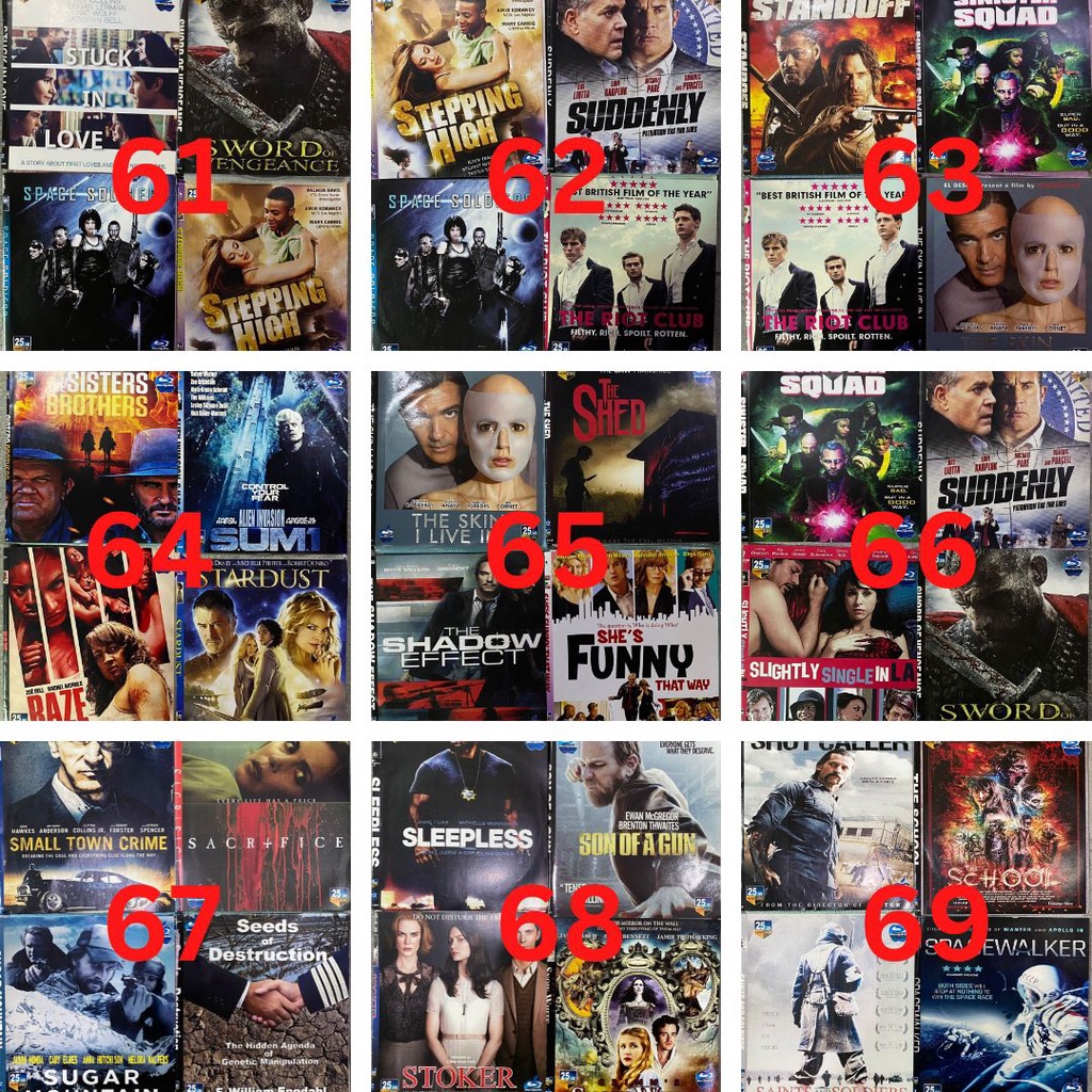 Blu ray Movie English Clearence Stock 1 Set 4 Movies Set 61 - 75 ...