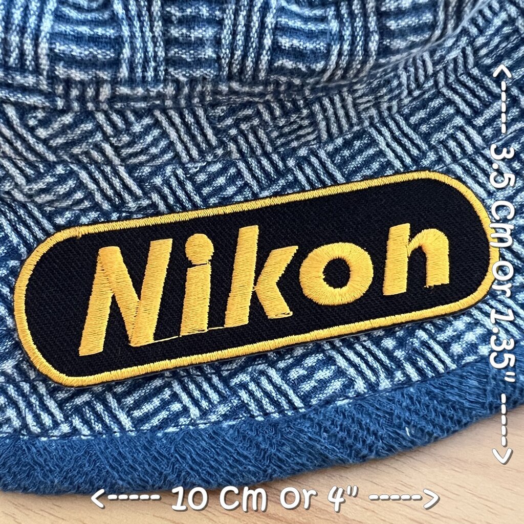 Nikon Logo Ironing Arm Embroidered Patch Clothes Decoration Hat Bag ...