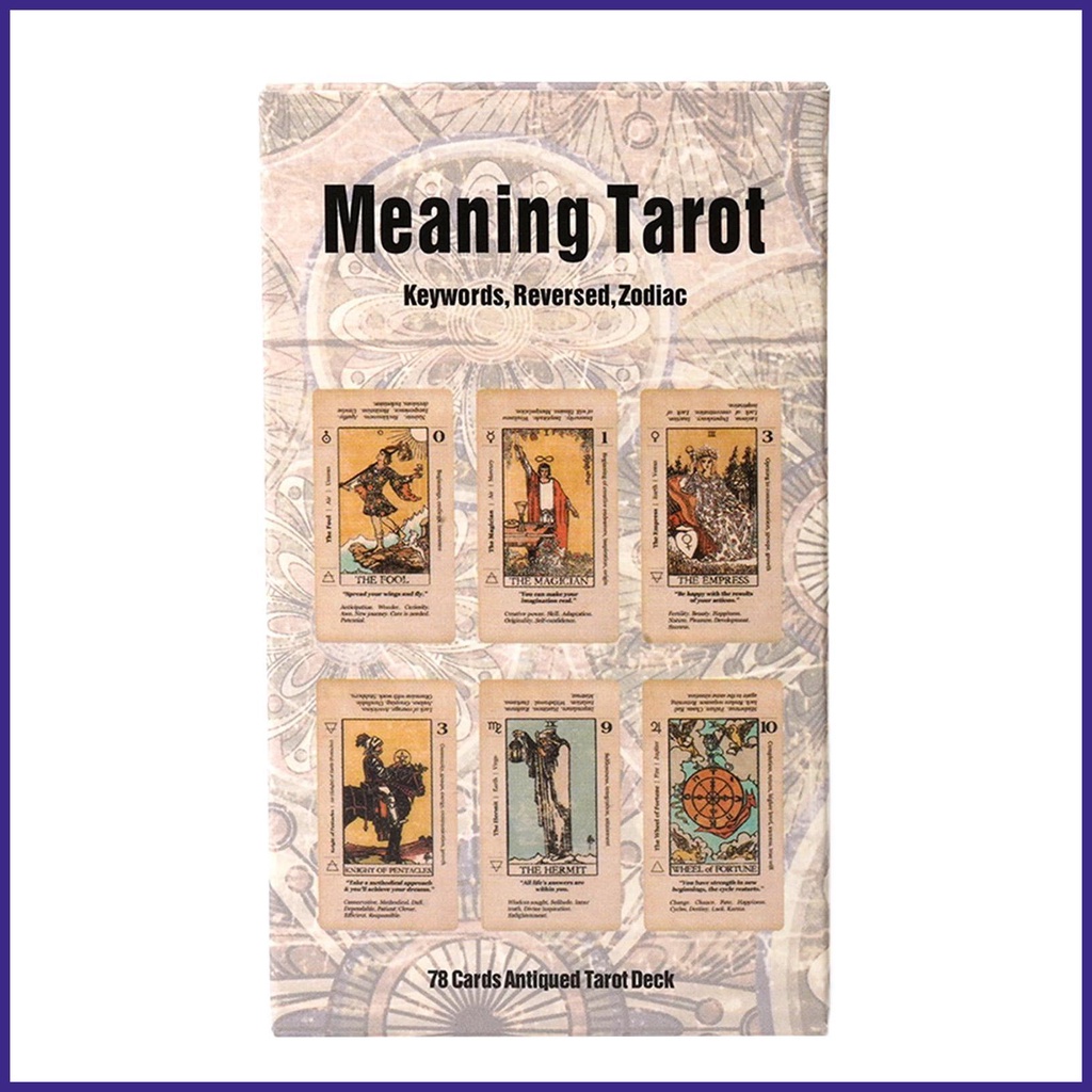 Meaning Tarot Oracle Tarot Cards Pocket Deck 78 Cards English Version ...