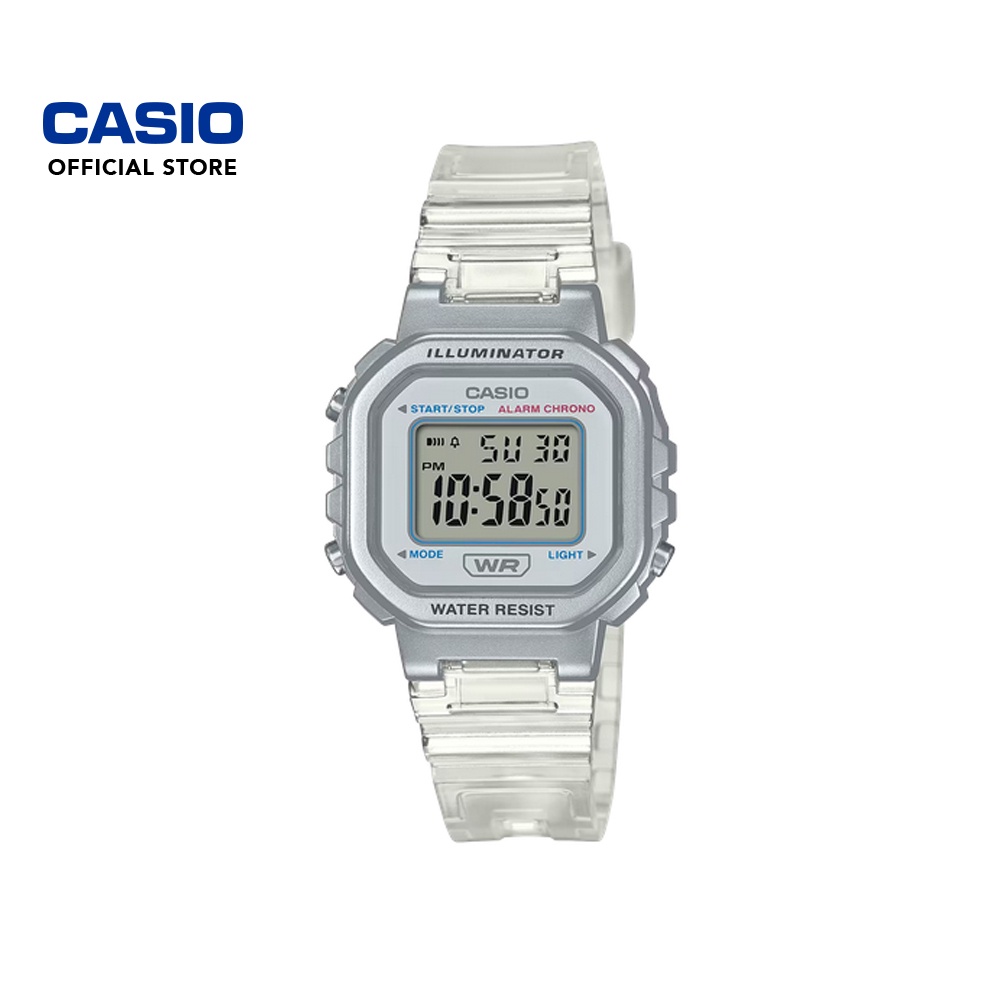 Casio General LA-20WHS-7A Digital White Translucent Resin Band Kids ...