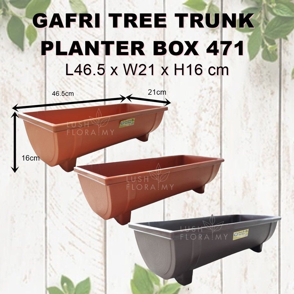 GAFRI TREE TRUNK PLANTER BOX 471 (DARK BROWN/COTTA/BROWN) | Shopee Malaysia