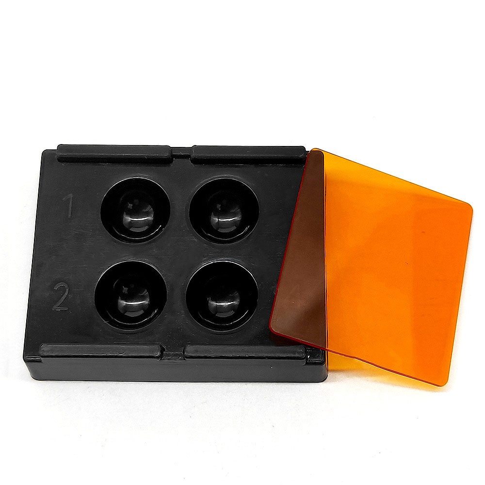 Dental Veneer Storage Box Teeth Patch Shading Light Storage Box 4 holes ...