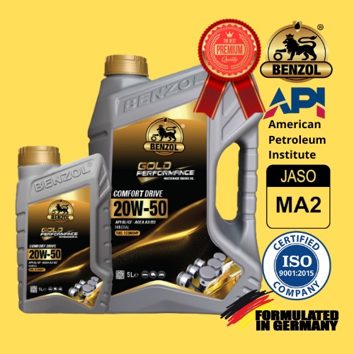 Benzol CAR ENGINE OIL SAE 20/50 (4L)(Mineral) MINYAK HITAM/ MINYAK ...
