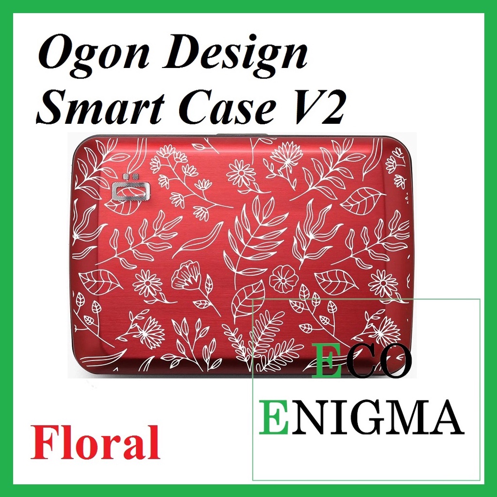 Ogon Smart Case V2 Engraving Edition ( Floral ) RFID theft proof ...