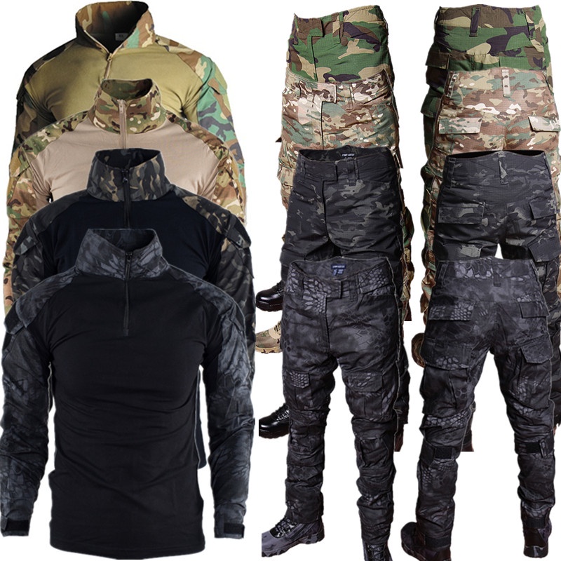 Men Outdoor Camouflage Jungle Clothing Trekking Working Shirt or Cargo ...