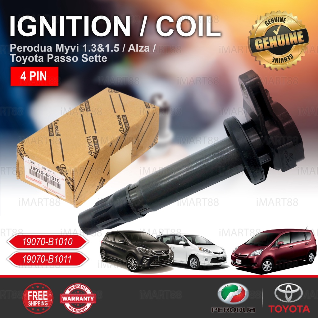 Perodua plug coil TOYOTA PASSO MYVI K3 1.3L TOYOTA PASSO SETTE ALZA 3SZ ...