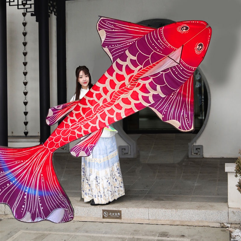 Koi Kite Fish Kites Outdoor Kites Flying Toys Kite 风筝 锦鲤风筝M1 | Shopee ...