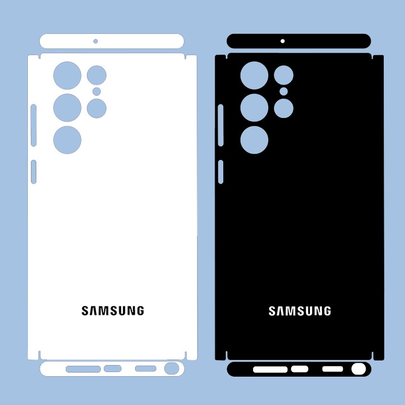 For Samsung Galaxy S23 S24 Ultra Skin Plain Color with LOGO S22 Ultra ...