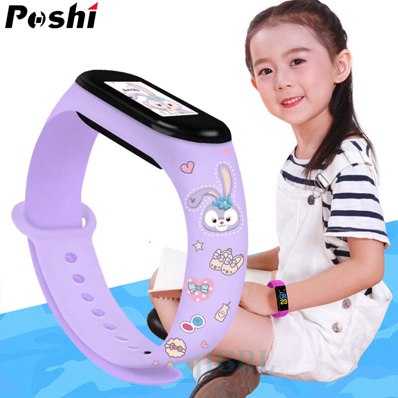 Original POSHI Jam Tangan Kanak Perempuan Digital Watch for Kids ...