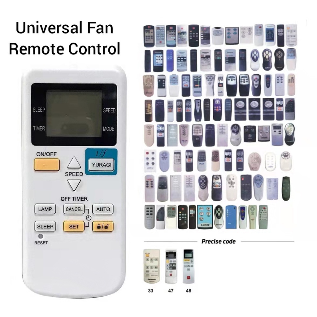 Universal Fan Remote Control F2989 F2989W Remote Kipas KDK MIDEA KHIND ...