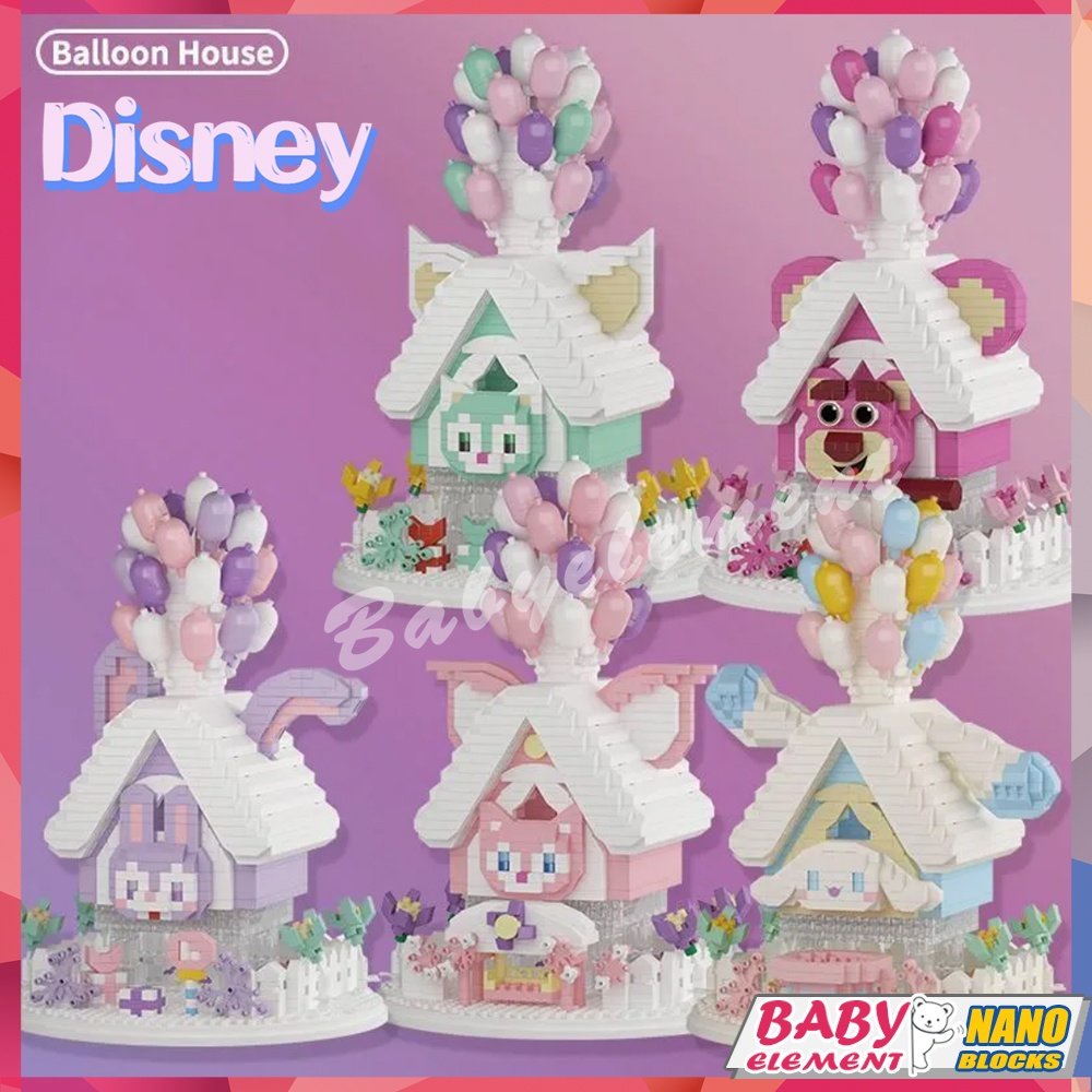 Nano Blocks Dinsey StellaLou Building Blocks Cinnamoroll's Flying House LinaBell assemble ...