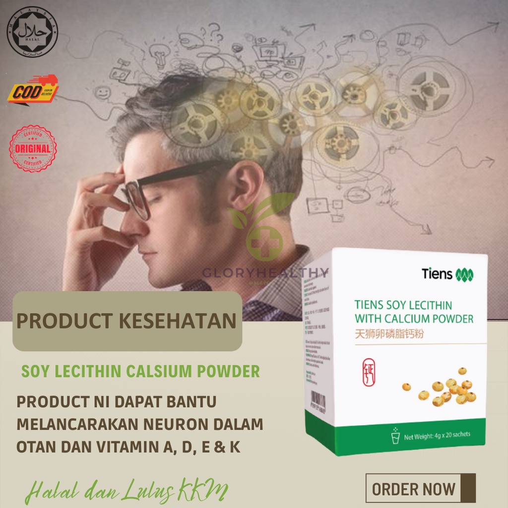 TIENS Soy Lecithin With Calsium Powder Bantu Mencerdasan Otak Bentuk ...