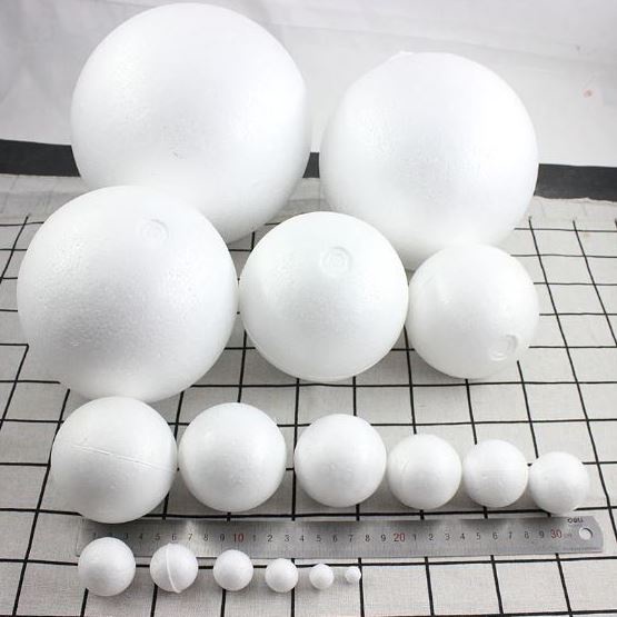 DIY Round Styrofoam Balls Christmas Ball White Modelling Polystyrene ...
