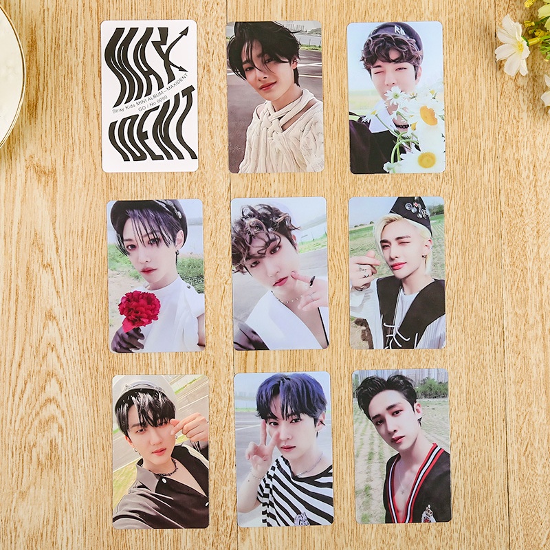 8-10pcs/set STRAY KIDS MAXIDENT Photocards BANGCHAN HAN BIN HYUNJIN I.N ...