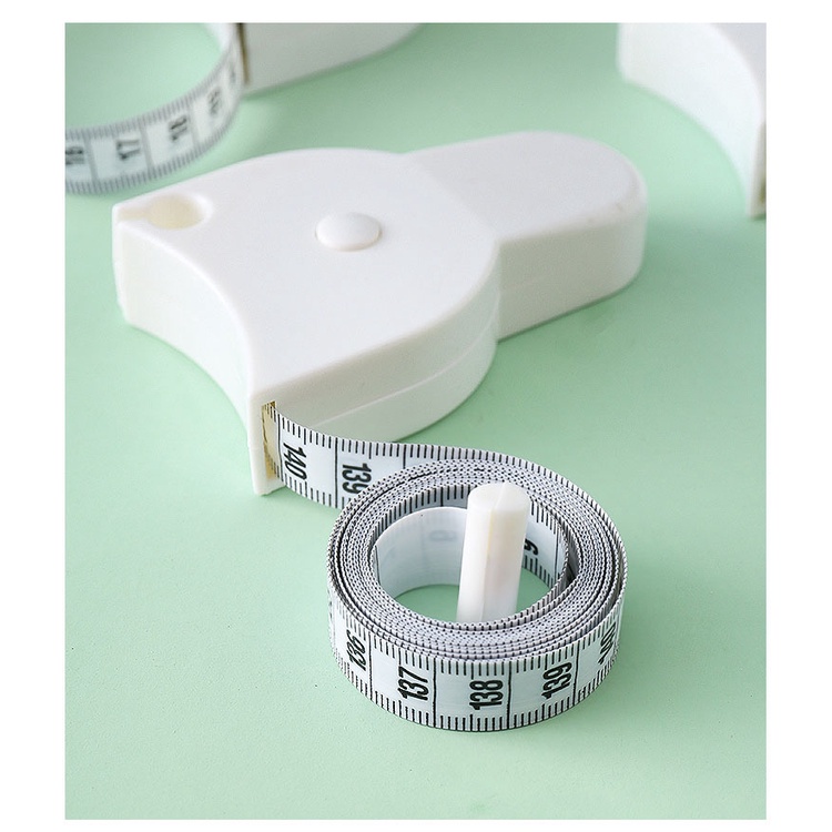 Tali Pengukur Mini Portable Waist Ruler Automatic Telescopic Tightening ...