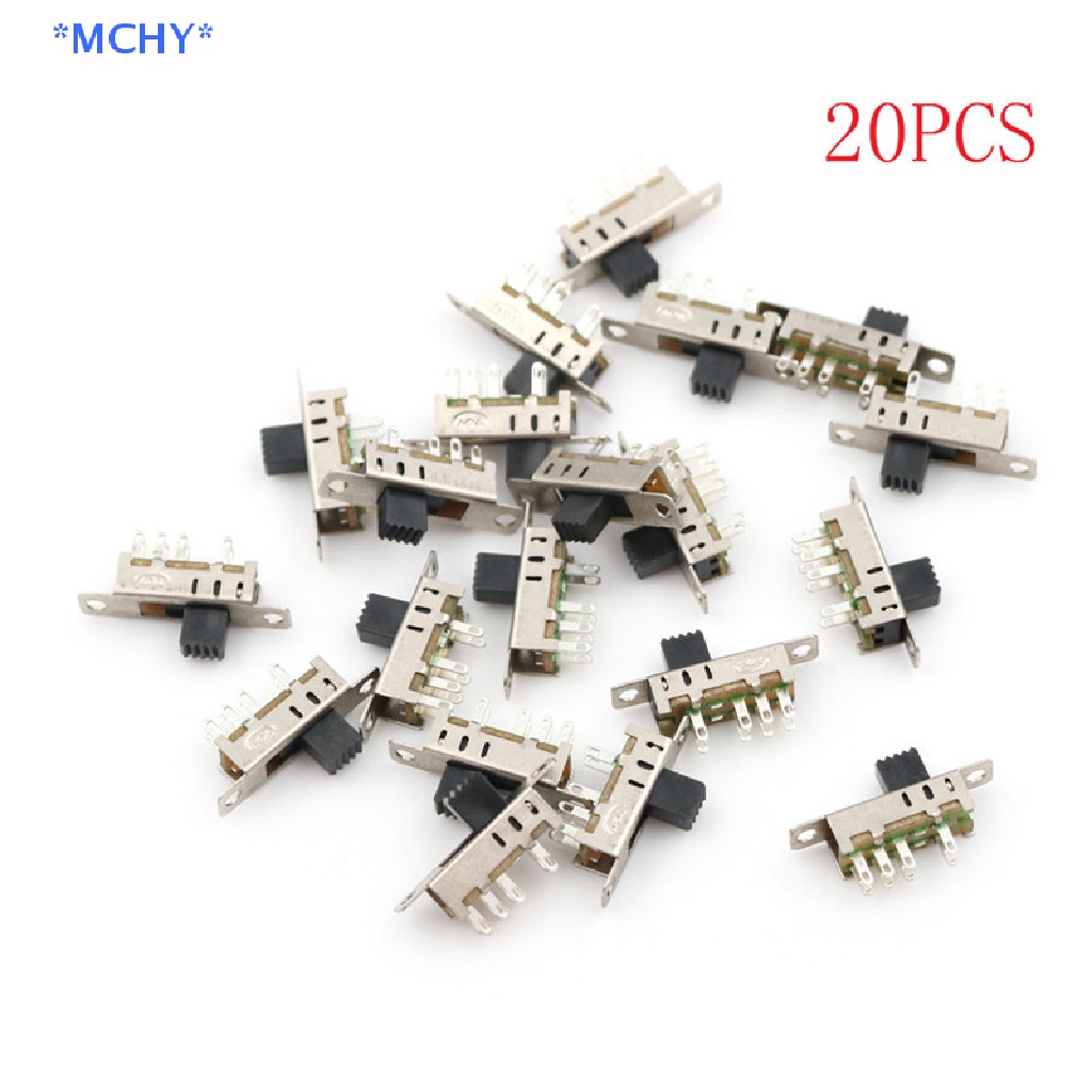 MCHY> 20pcs SS23E04 Double Toggle Switch 8 Pins DP3T Handle Length 5mm ...