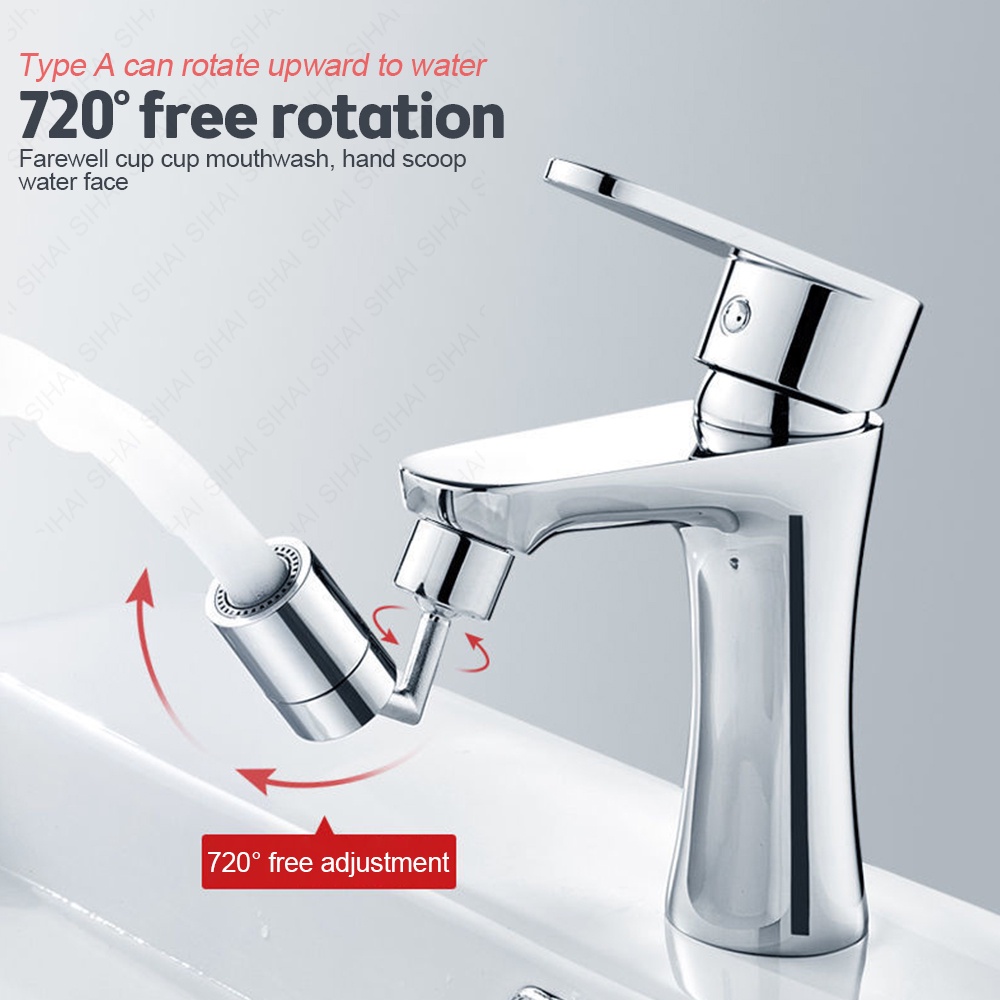 【ready Stock】720 Degree Rotating Sink Faucet Aerator Kitchen Faucet