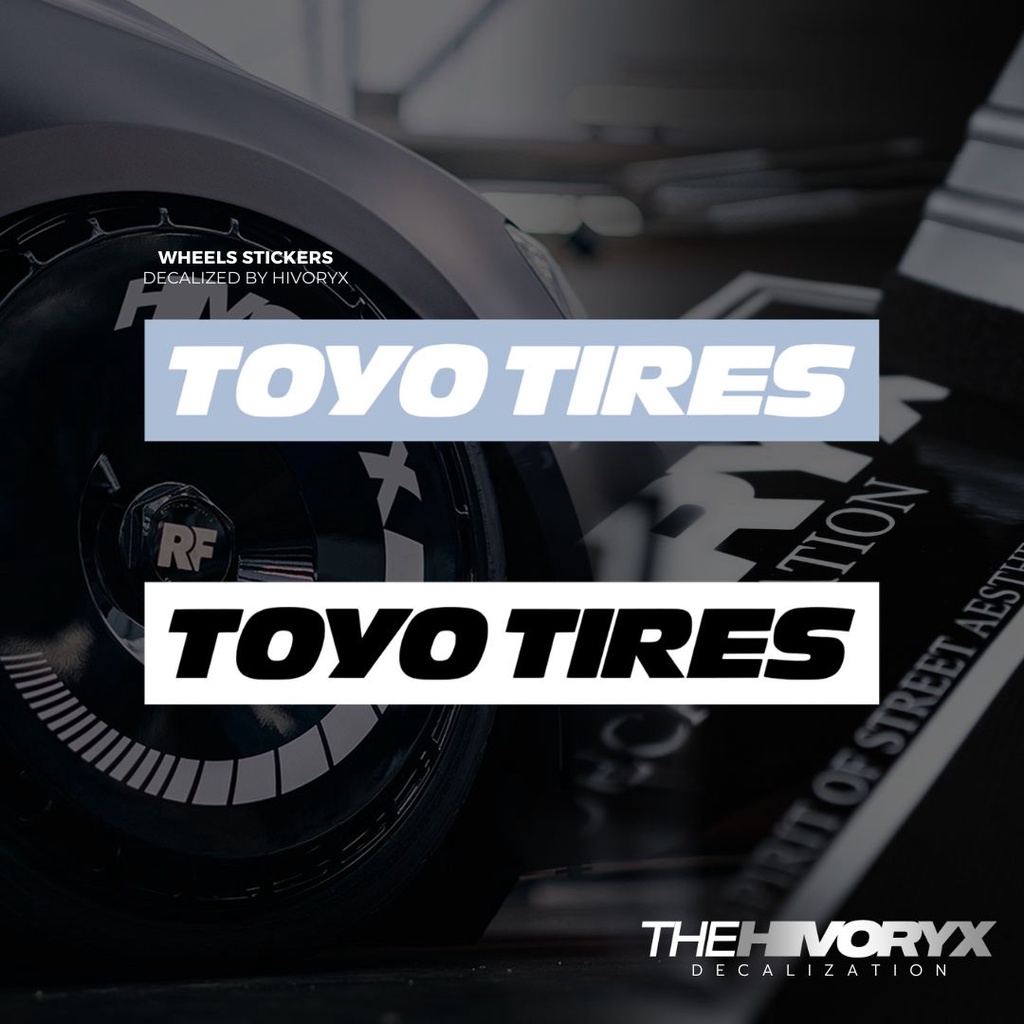 「TOYO TIRES」WHEELS SERIES CAR DECAL AUTOMOTIVE DIE-CUT VINYL STICKER ...