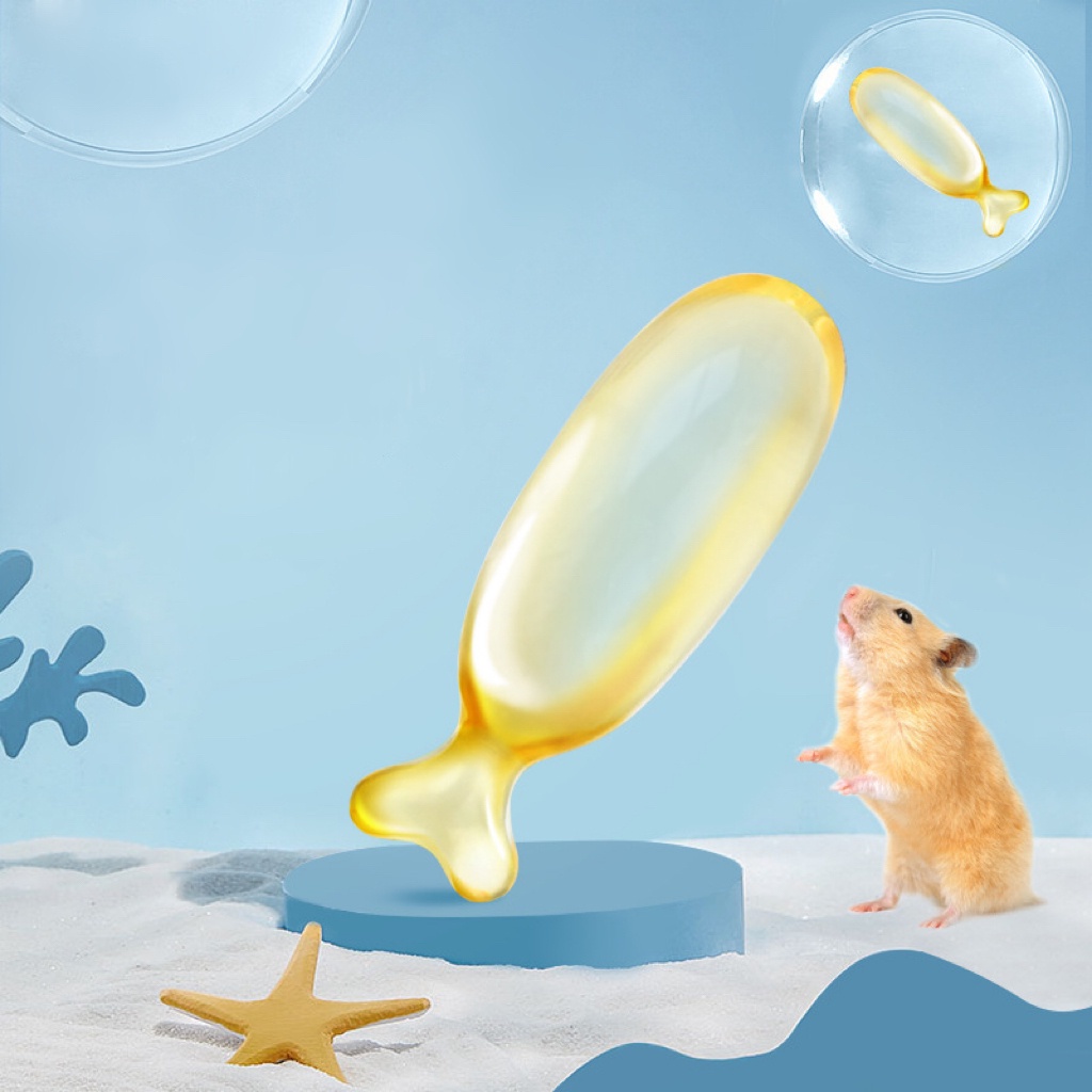 Yee Deep-Sea Fish Oil Capsule Nutrition Supplement 0.76g for Hamster ...