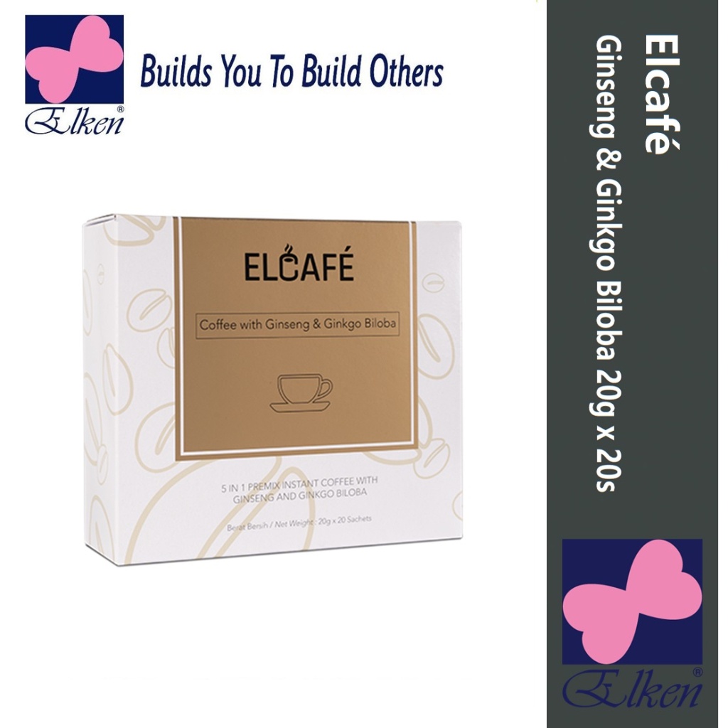 ELKEN Elcafé Ginseng & Ginkgo Biloba (20g x 20sachets) | Shopee Malaysia