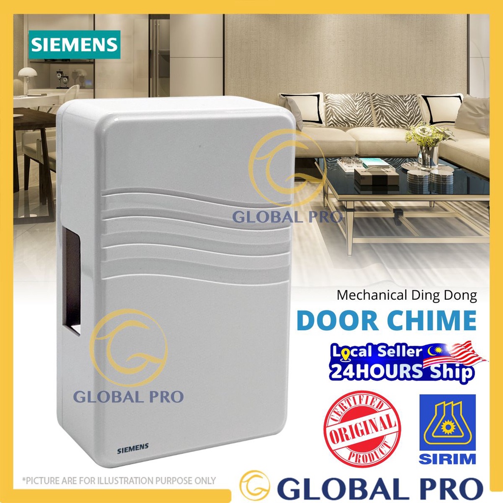 Siemens DELTA® Relfa Door Chime Mechanical Striking Ding Dong Door Bell ...