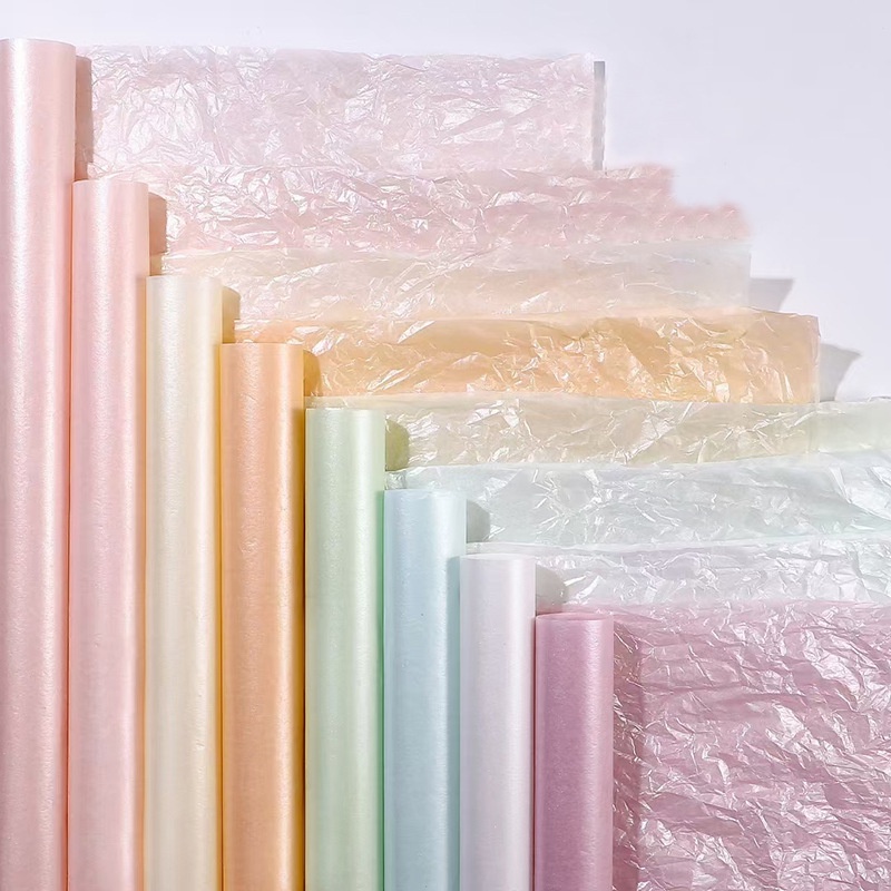 Thick Pleated Paper Pearlescent Sydney paper Waterproof floral lining ...