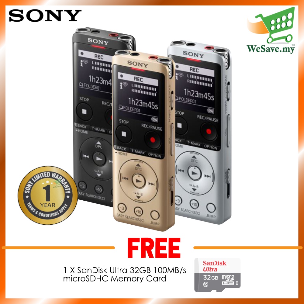 Sony ICD-UX570F Digital Voice Recorder (Original) 1 Year Warranty by ...