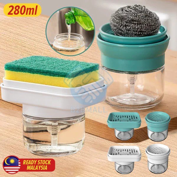 Mango_leong0123 [ 280ml ] Press Dish Soap Dispenser / Bekas Sabun ...