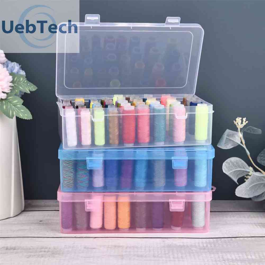 42 Axis Bobbins Storage Case Household Thread Storage Box DIY Sewing ...