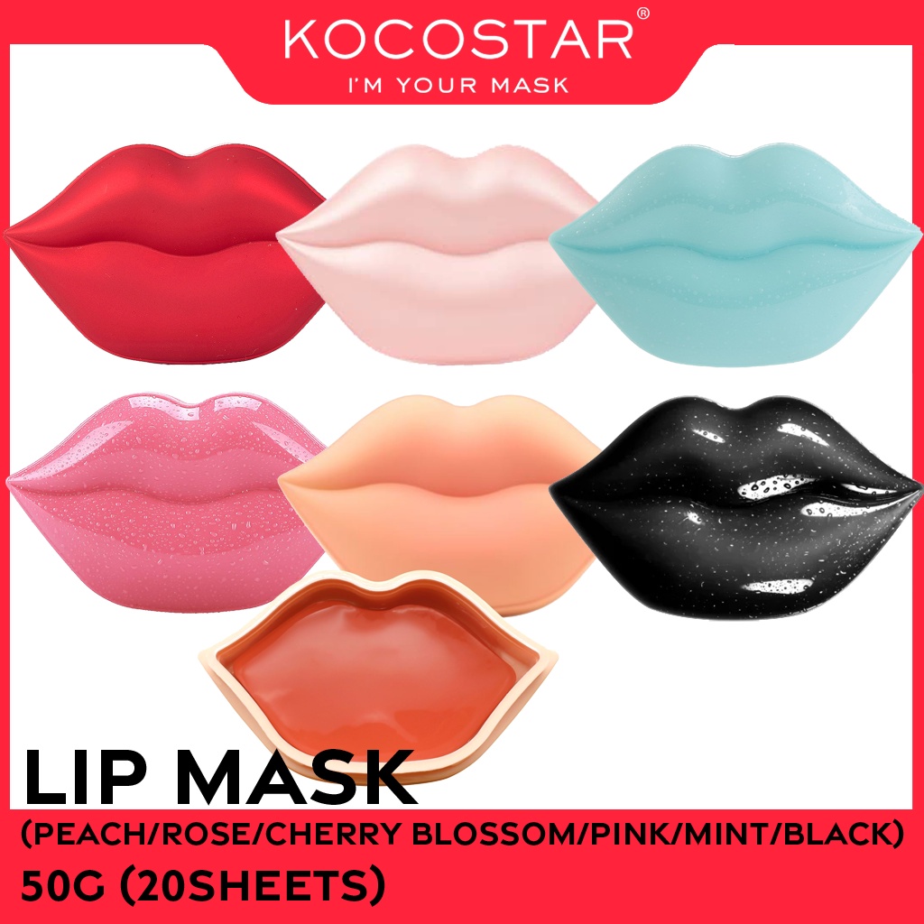 [Kocostar] Lip Mask in Jar 50g (20 sheets) (Peach/Rose/Cherry Blossom ...