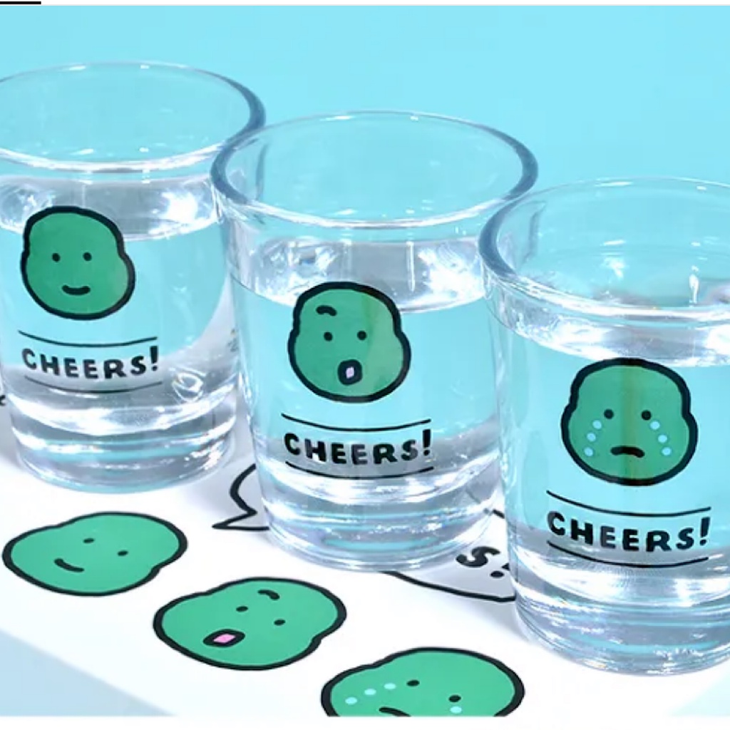 [JOGUMAN STUDIO] KOREA Soju Glass /Korea Character Soju Glass / Soju ...