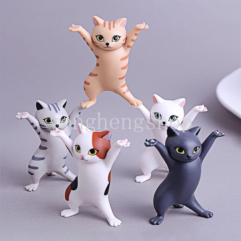 Creative Funny Cat Pen Holder Earphone Bracket Desk Ornament Enchanting ...
