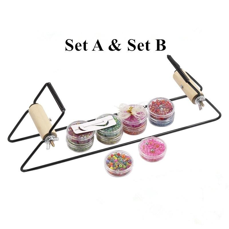 1pc Black Stainless Steel Knitting Bead Loom Set Knitting Bead Loom ...