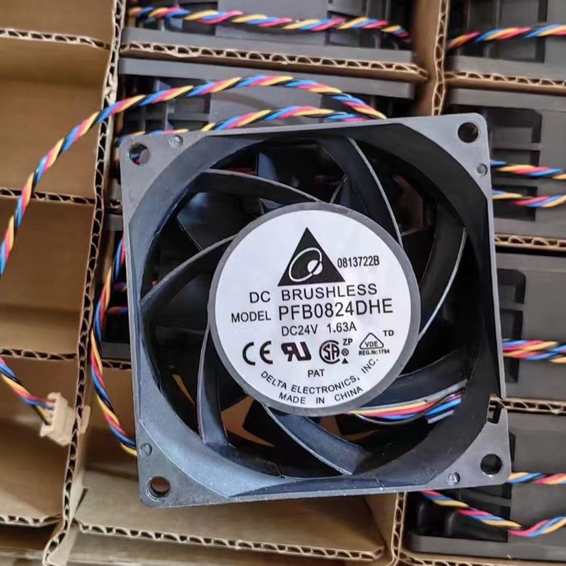 Original Delta PFB0824DHE 24V 8cm 1.63A High Air Volume Four-Wire PWM Inverter Fan | Shopee Malaysia
