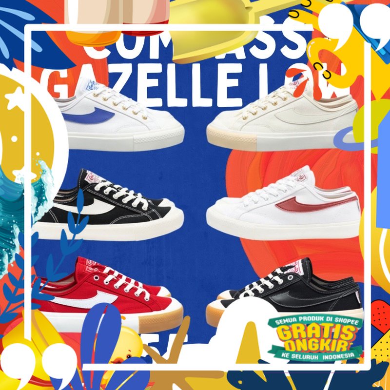 Super Luxurious / [ORIGINAL] COMPASS GAZELLE LOW | Shopee Malaysia
