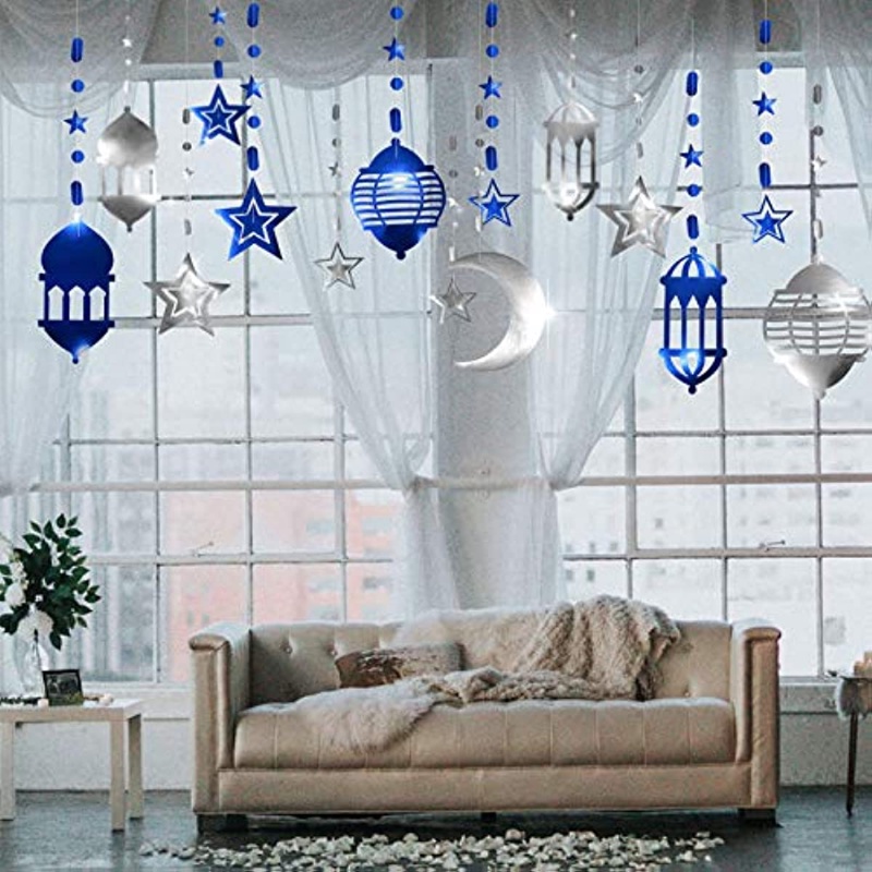 Raya Wall Decorations Gift Bag Iridescent Star Moon Garland Holographic ...