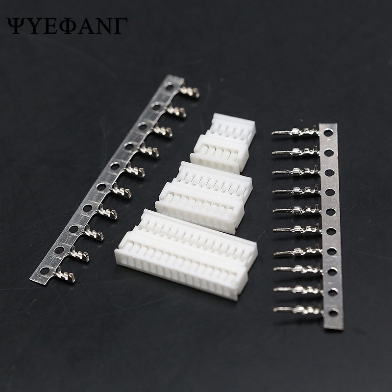 10Sets Micro JST 1.25mm Pitch 2p/3p/4p/5p/6p/Connector Wire to Wire type Male/Female Housing ...