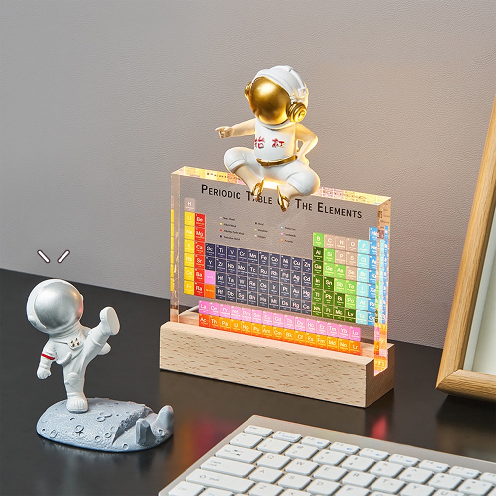 Acrylic Periodic Table Of Elements With The Light Base Ornament School ...