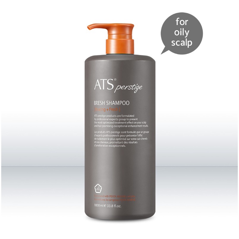 ATS perstige Bresh shampoo for oily scalp hair care 1000ml | Shopee ...
