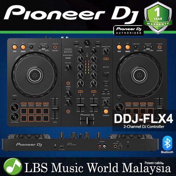 Pioneer DJ DDJ-FLX4 2 Channel DJ Controller For Multiple DJ Application ...