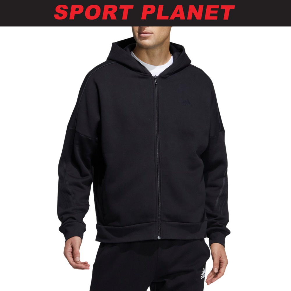adidas Men Sweatshirt Wording Jacket Hoodie Shirt Baju Lelaki (GT6355 ...