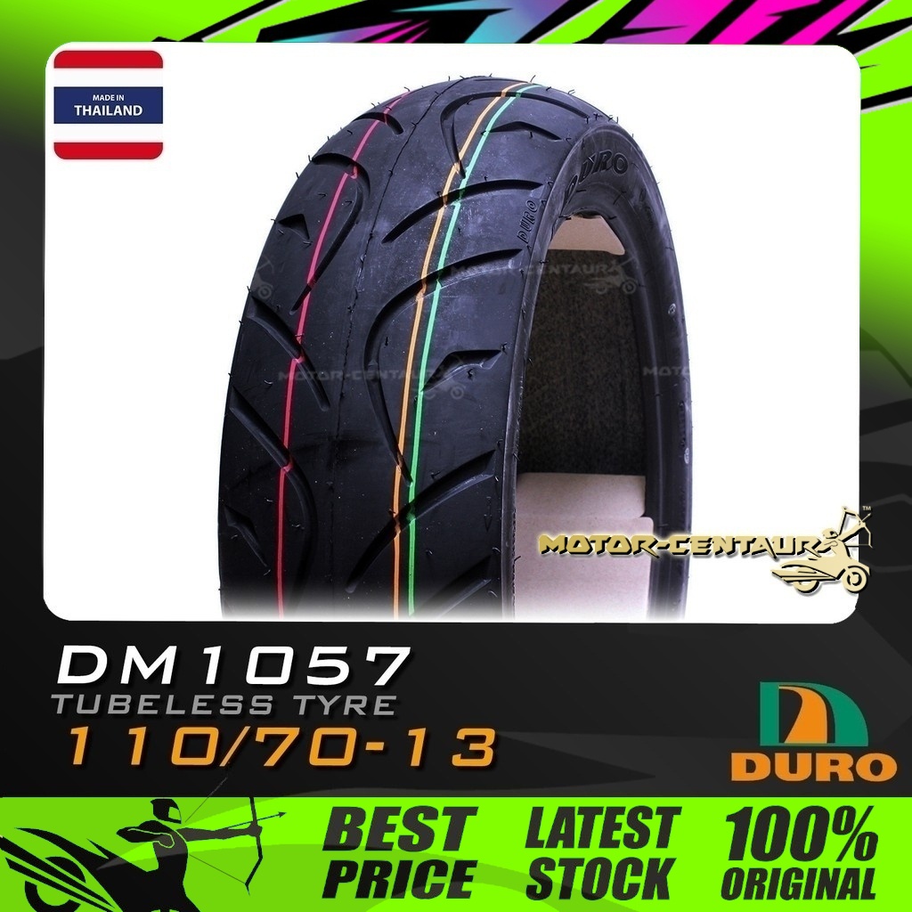 TAYAR DURO TUBELESS TYRE DM1057 110/70-13 FOR YAMAHA NMAX 150 155 ...