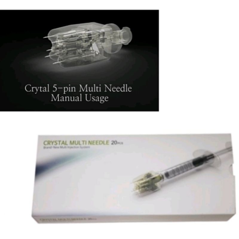 Crystal Multi Needle with (sytrige) 32g1.5mm 5 pin needle with sytrige ...