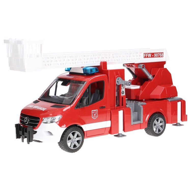 BRUDER MB SPRINTER FIRE ENGINE WITH LADDER WATERPUMP AND L+S MODD ...