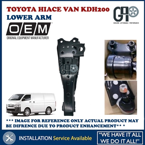 TOYOTA HIACE VAN KDH200 KDH 200 / KDH225 KDH 225, FRONT LOWER ARM LEFT ...