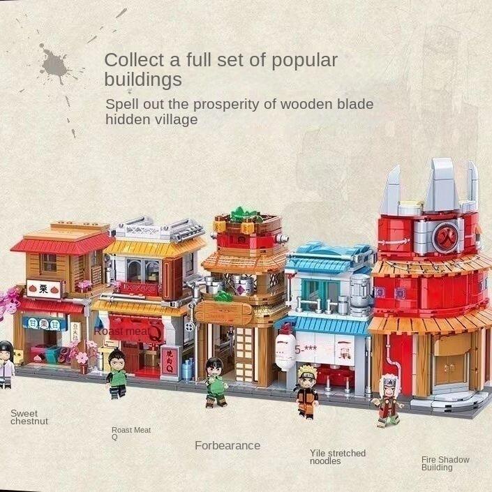 Free Shipping！[Keeppley Naruto series building blocks] Naruto Konoha ...