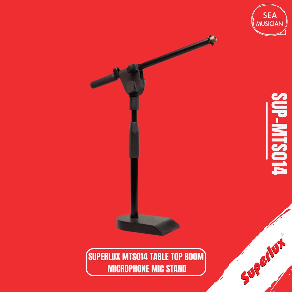 SUPERLUX MTS014 TABLE TOP BOOM MICROPHONE MIC STAND 30-45 cm (H ...